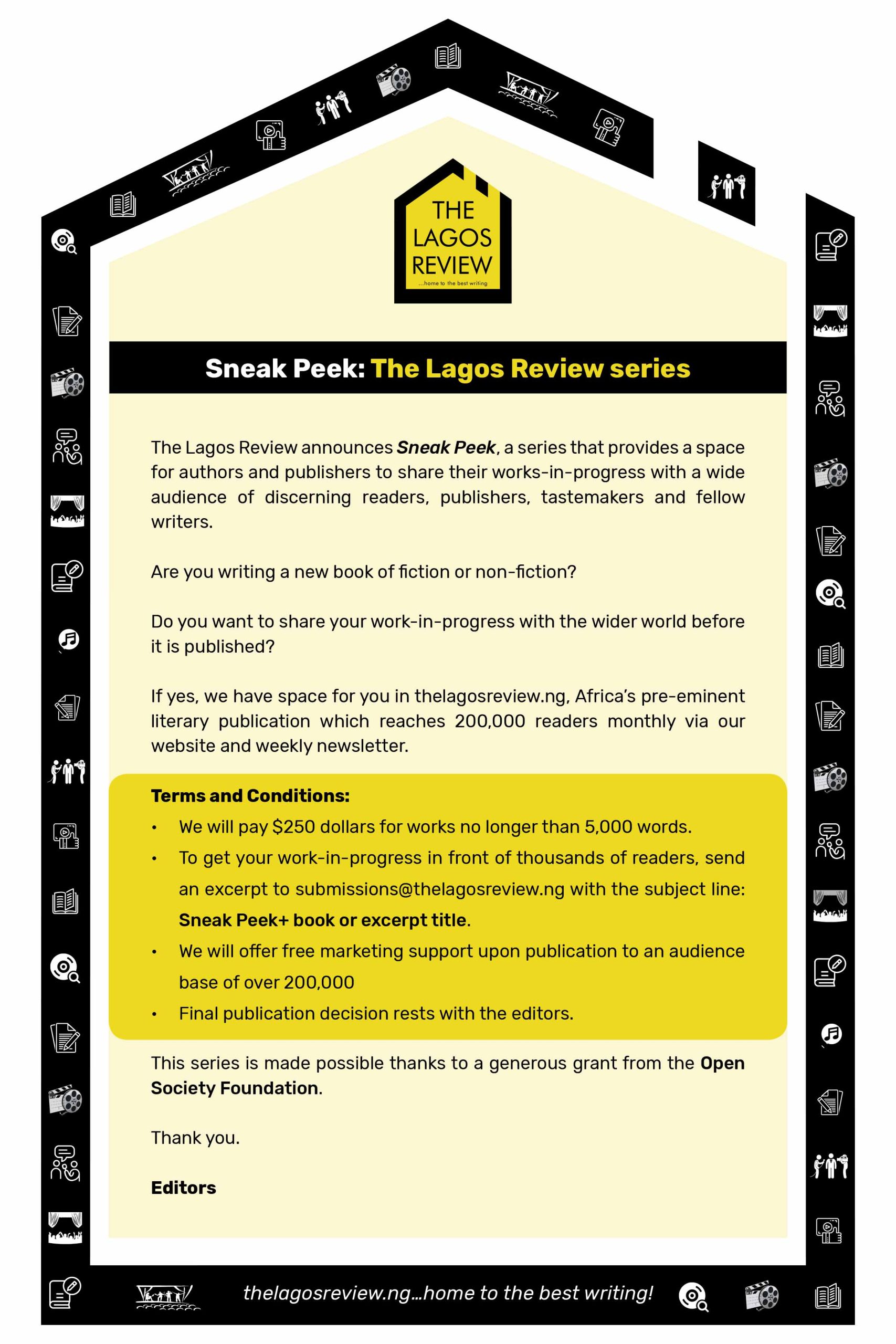 Sneak Peek: The Lagos Review series - Call for submissions - The Lagos Review