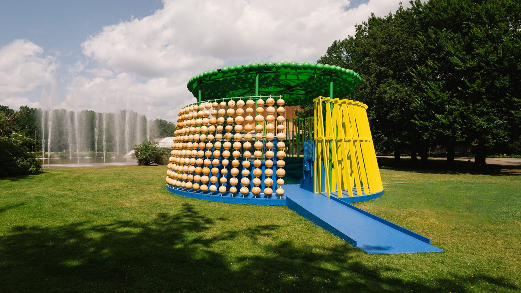 Yinka Ilori unveils 'Reflection in Numbers' pavilion at HKW - The Lagos ...