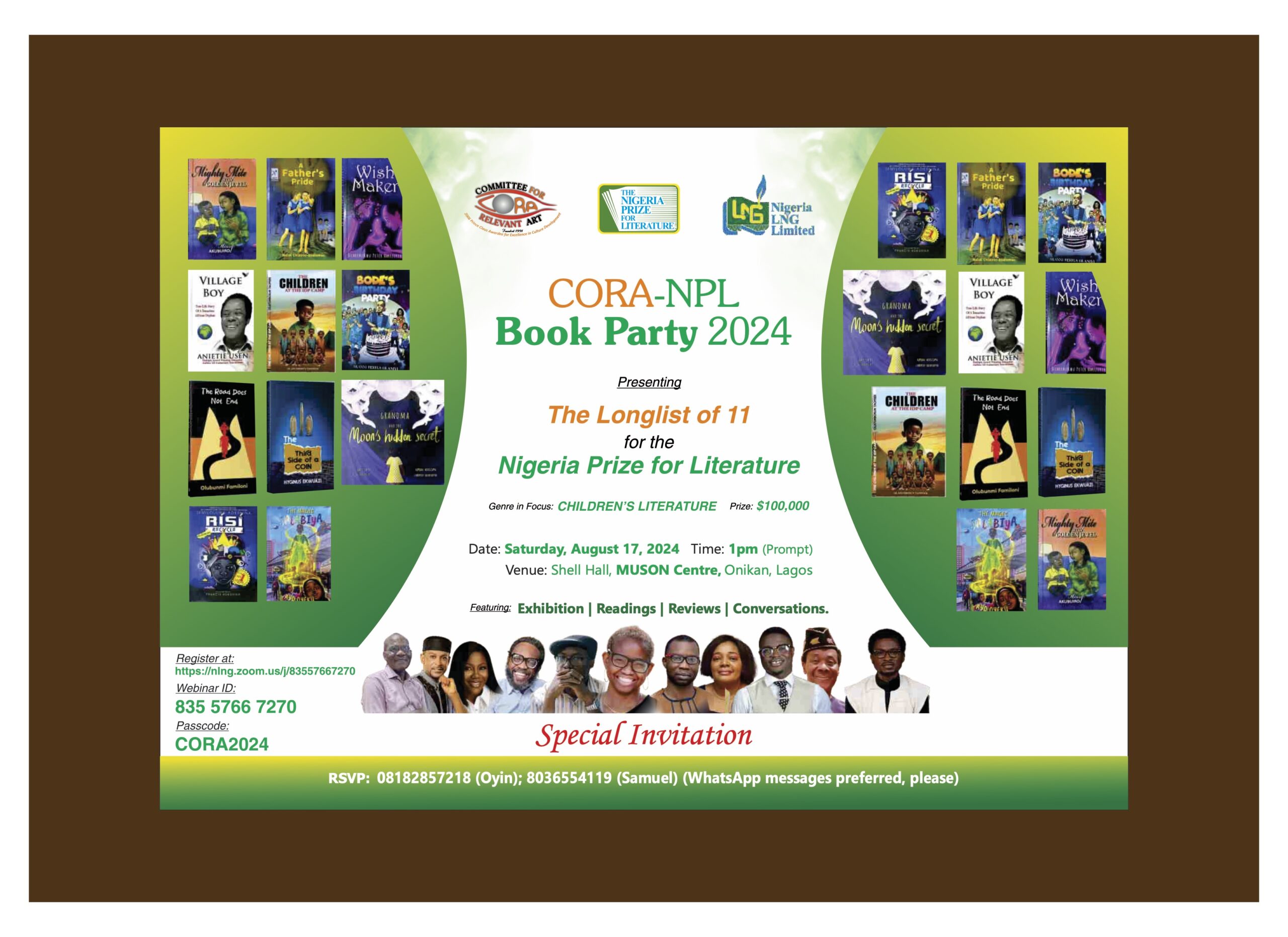 2024 CORA-NPL Book Party set to celebrate writers on Nigeria Prize ...