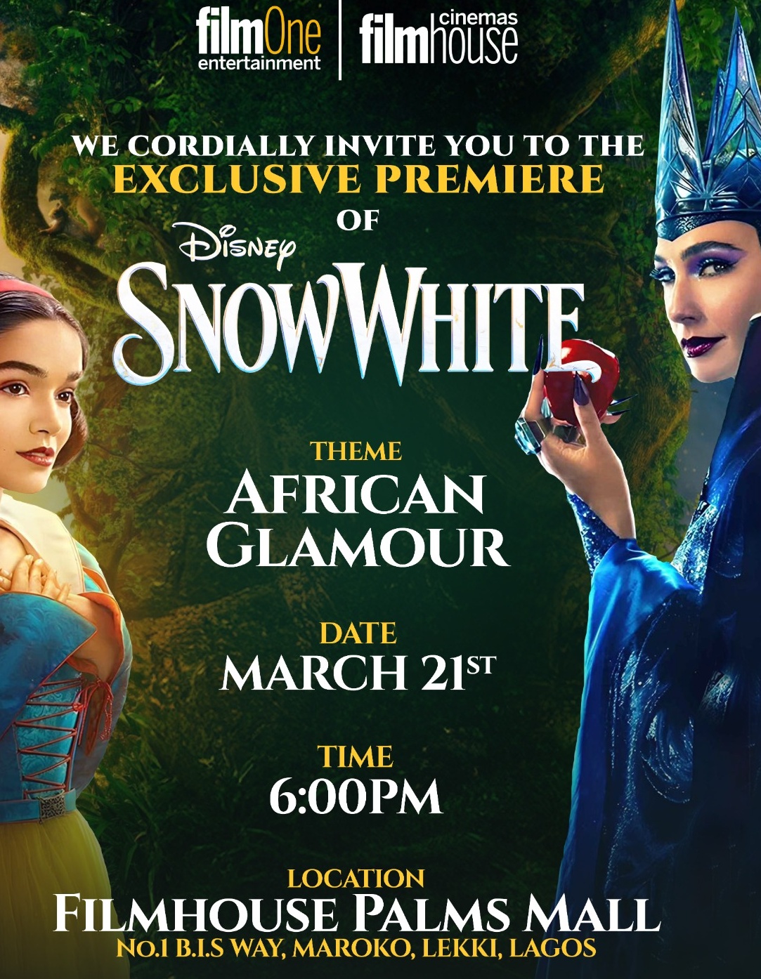 ‘Snow White’ premieres in Lagos with African Glamour in a night of ...